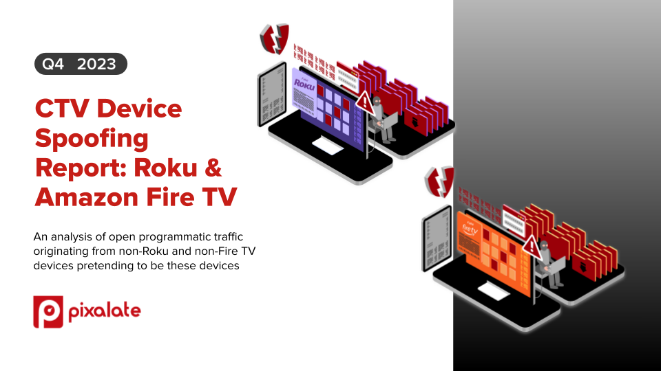 Pixalate's Q4 2023 CTV Device Spoofing Report - Roku | Amazon Pixalate's Q4 2023 CTV Device Spoofing Report - Roku | Amazon